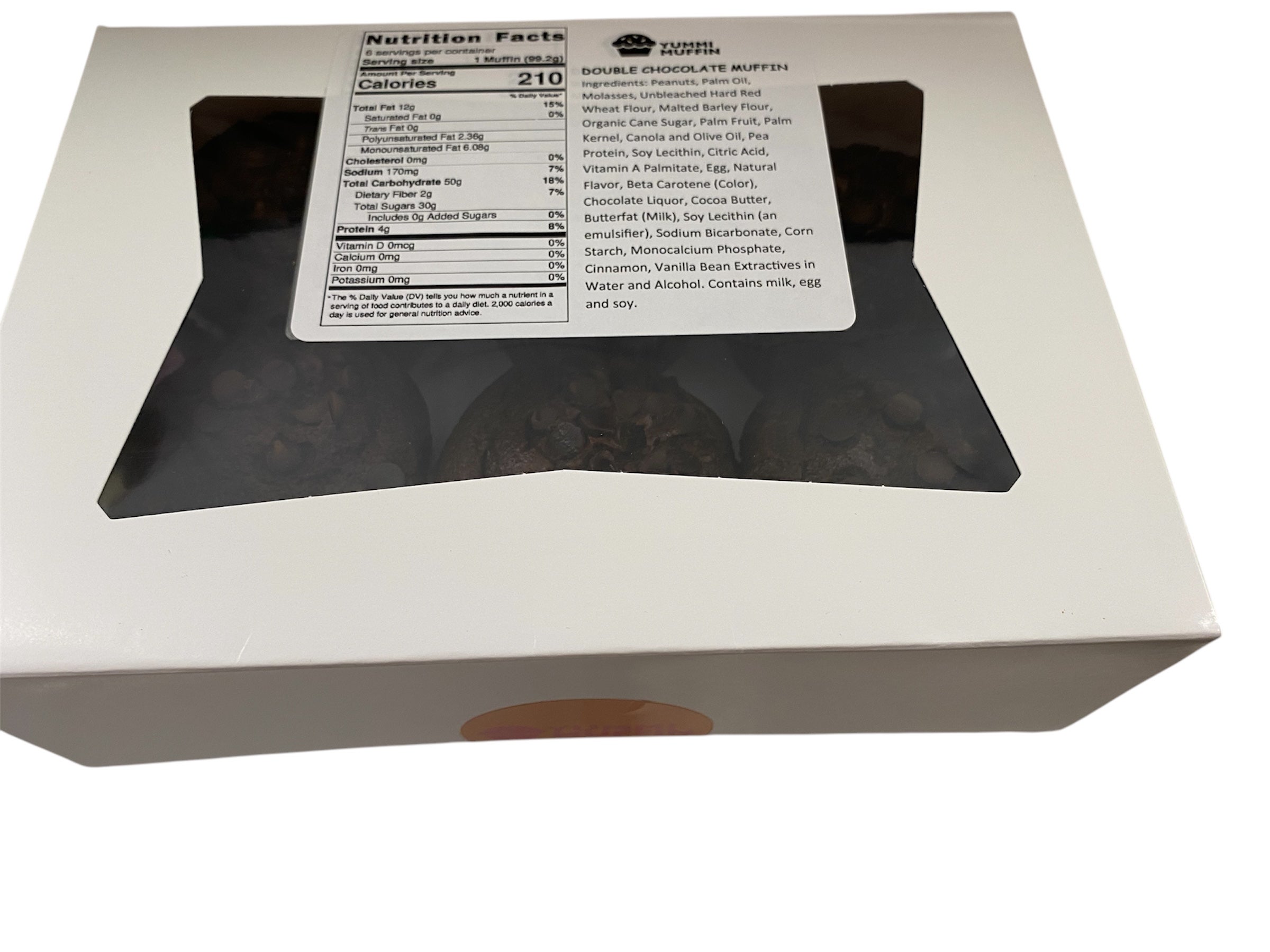 Double Chocolate Chip Muffin 6-Pack | YUMMI MUFFIN